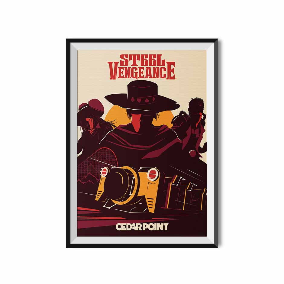 Made to Thrill x Cedar Point - Steel Vengeance Series 2 Coaster Poster ...