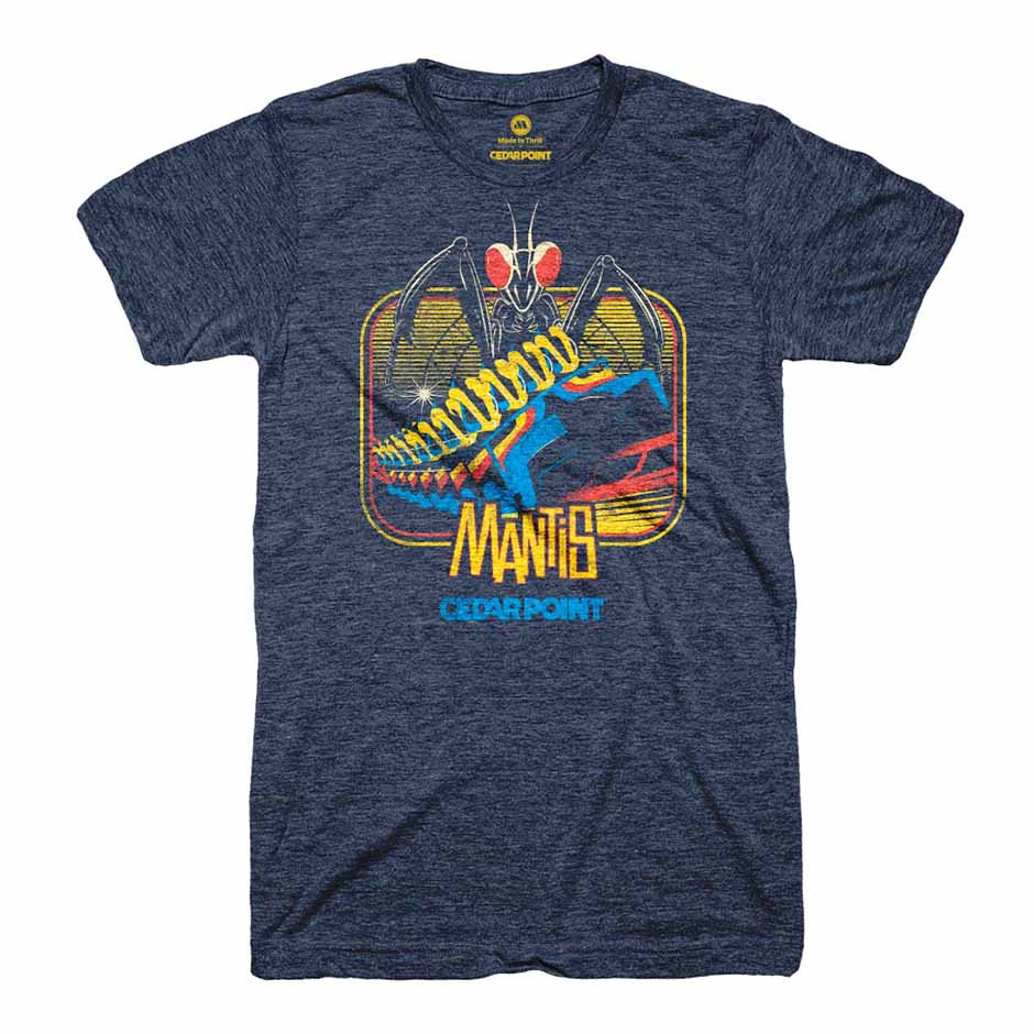 Made to Thrill x Cedar Point - Mantis Roller Coaster T-Shirt – Made to ...