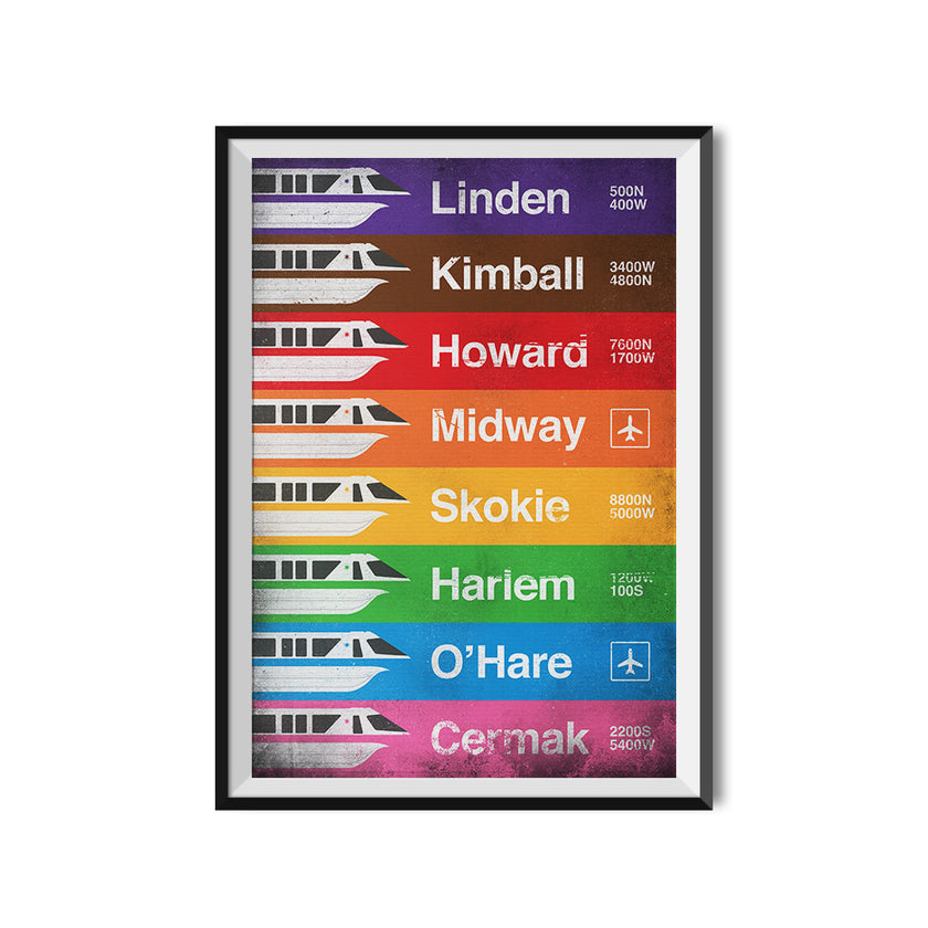 Chicago Monorail Transit System Poster – Made to Thrill®