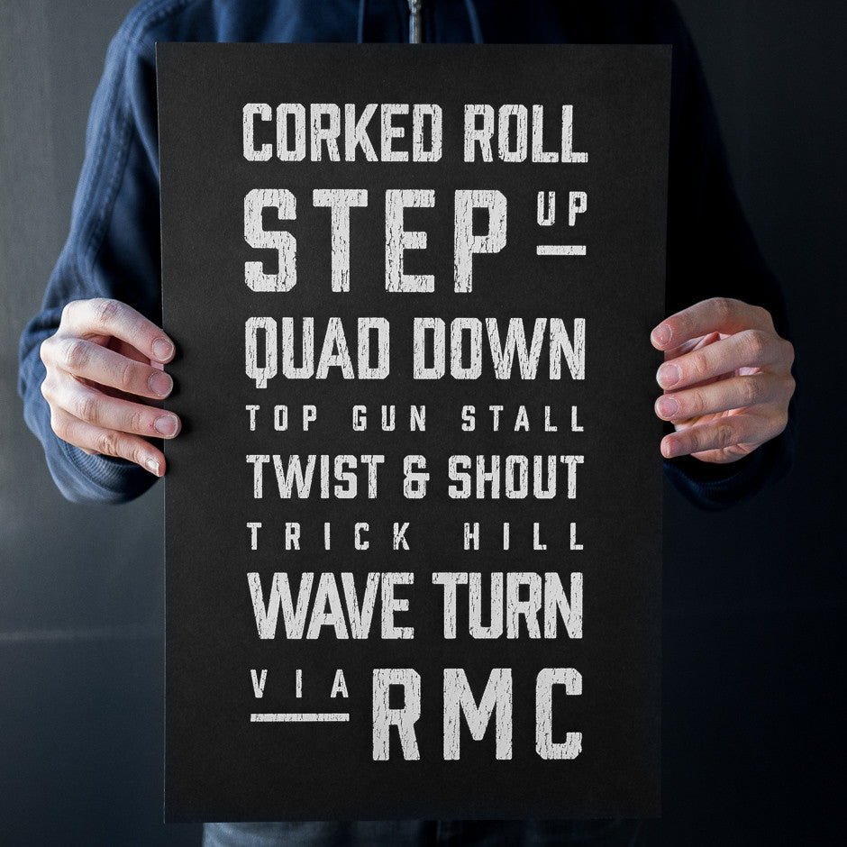 RMC Roller Coaster Elements Subway Scroll Print – Made to Thrill®