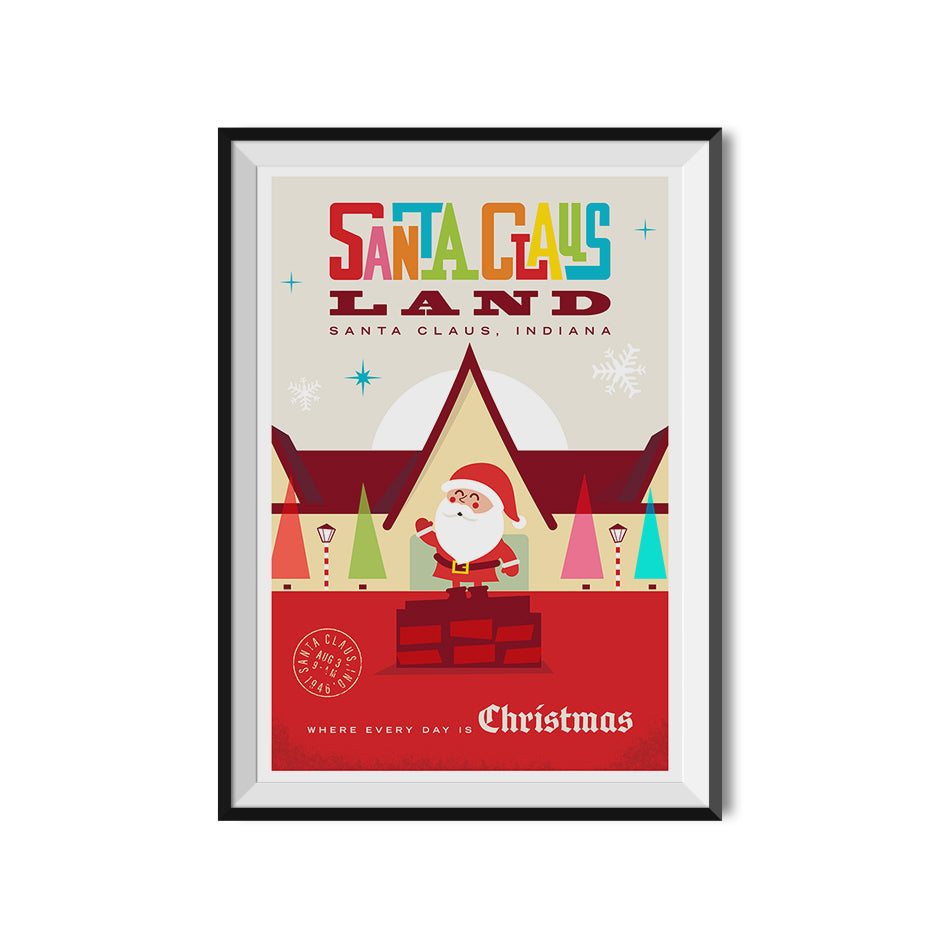 Made to Thrill x Holiday World - Santa Claus Land Poster – Made to Thrill®